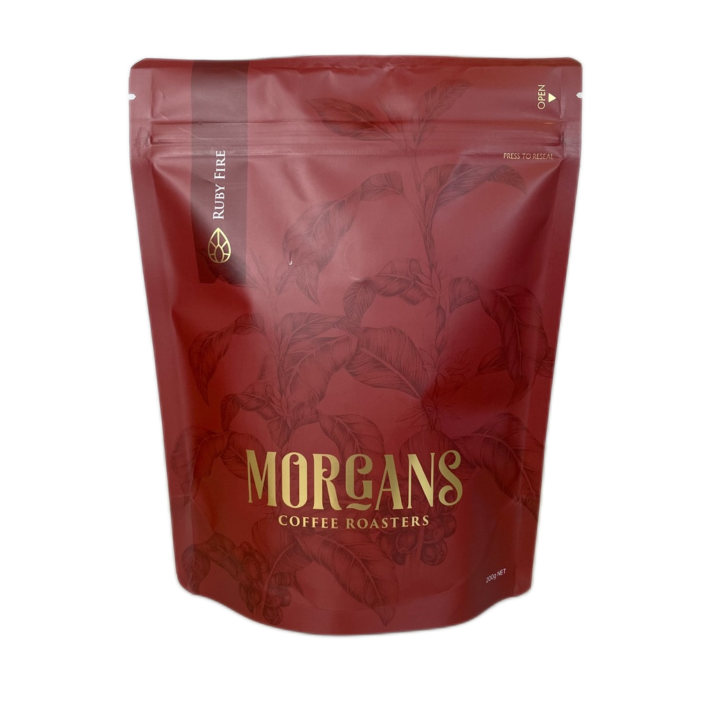 Buy Fresh Roasted Coffee Beans Online, Ruby Fire Coffee Beans - Morgans ...